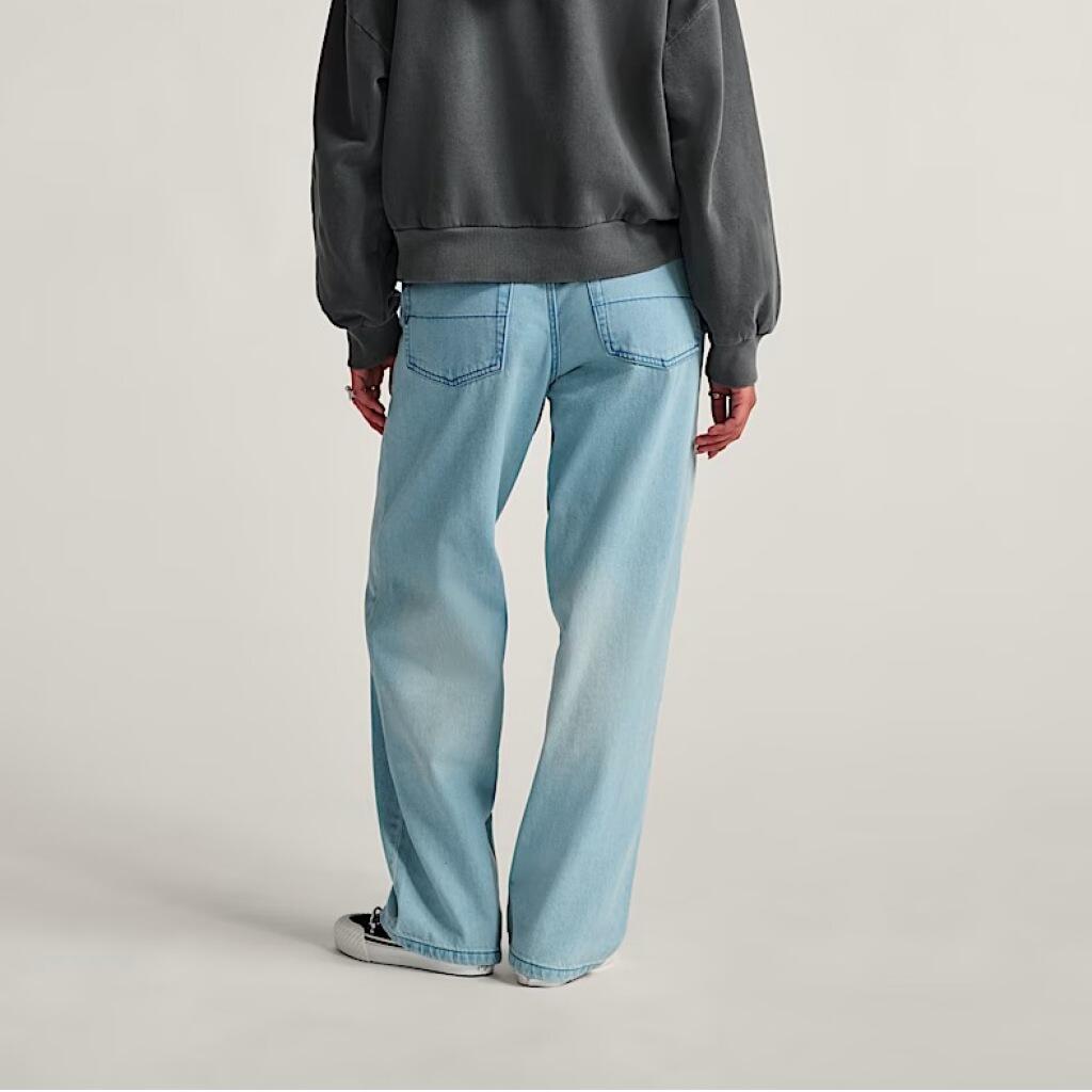 Broek Vans Model Cinched Check 5 Baggy Kleur Blauw | Decathlon