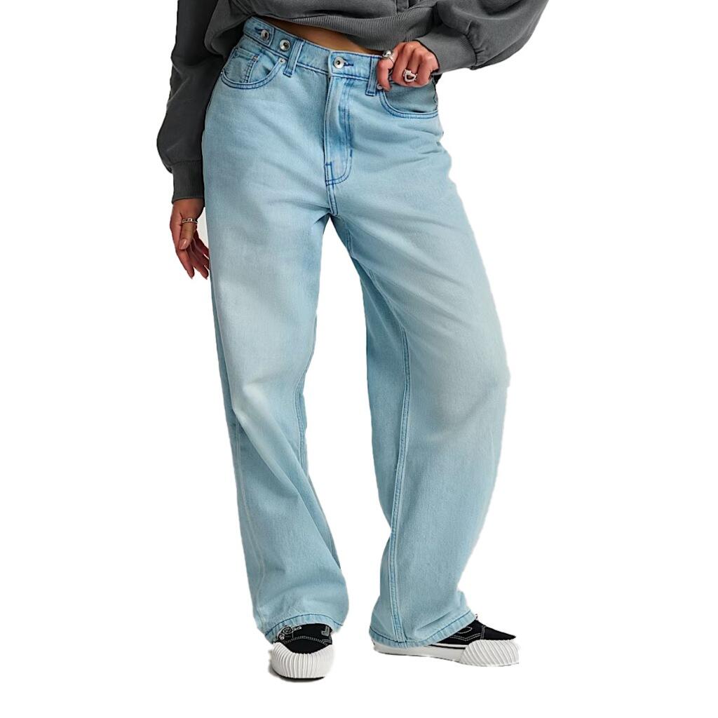 Broek Vans Model Cinched Check 5 Baggy Kleur Blauw | Decathlon