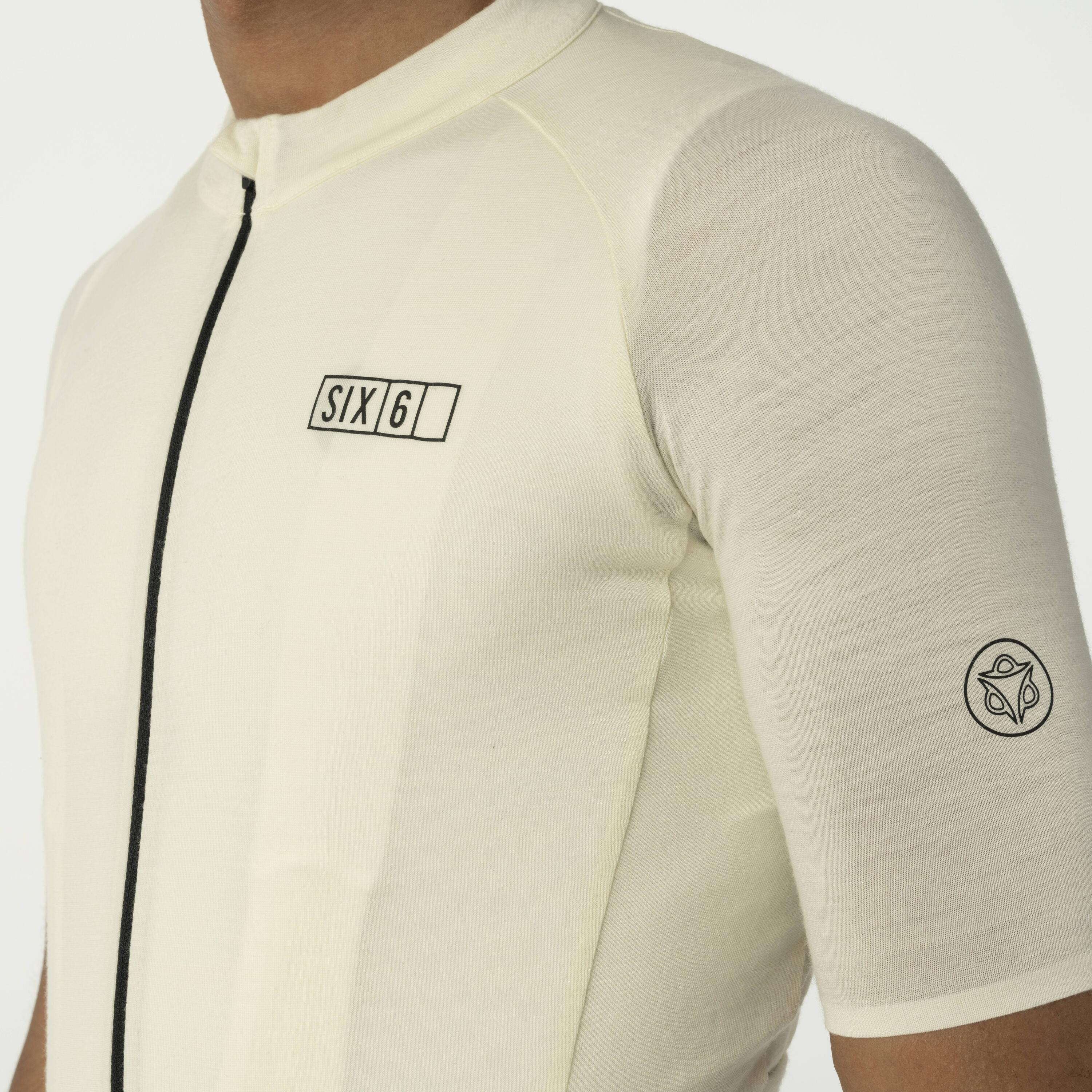 Undyed Merino Fietsshirt SIX6 Heren | Decathlon