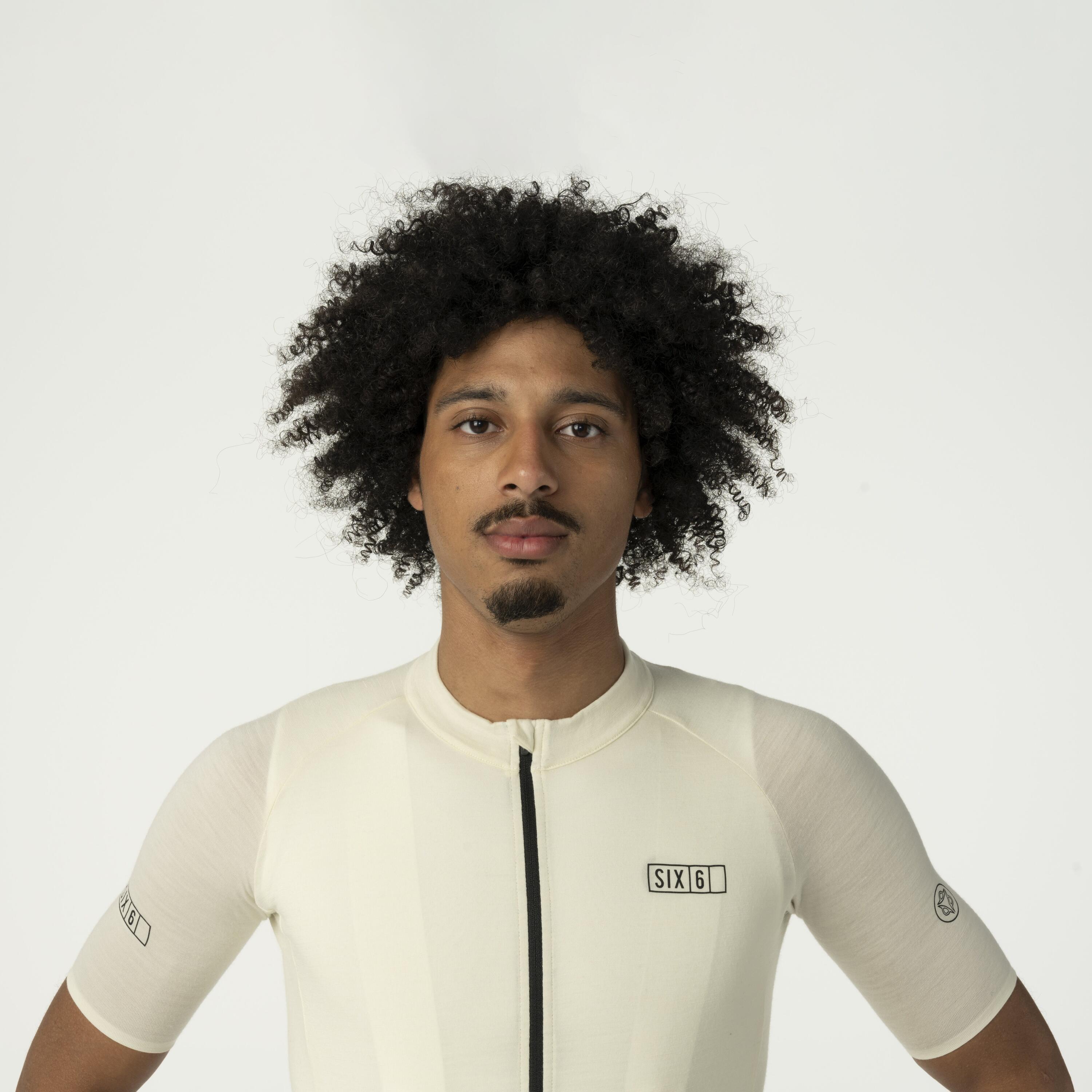 Undyed Merino Fietsshirt SIX6 Heren | Decathlon