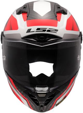 LS2 FF805 Thunder Carbon GP integraalhelm, wit/rood, maat L | Decathlon