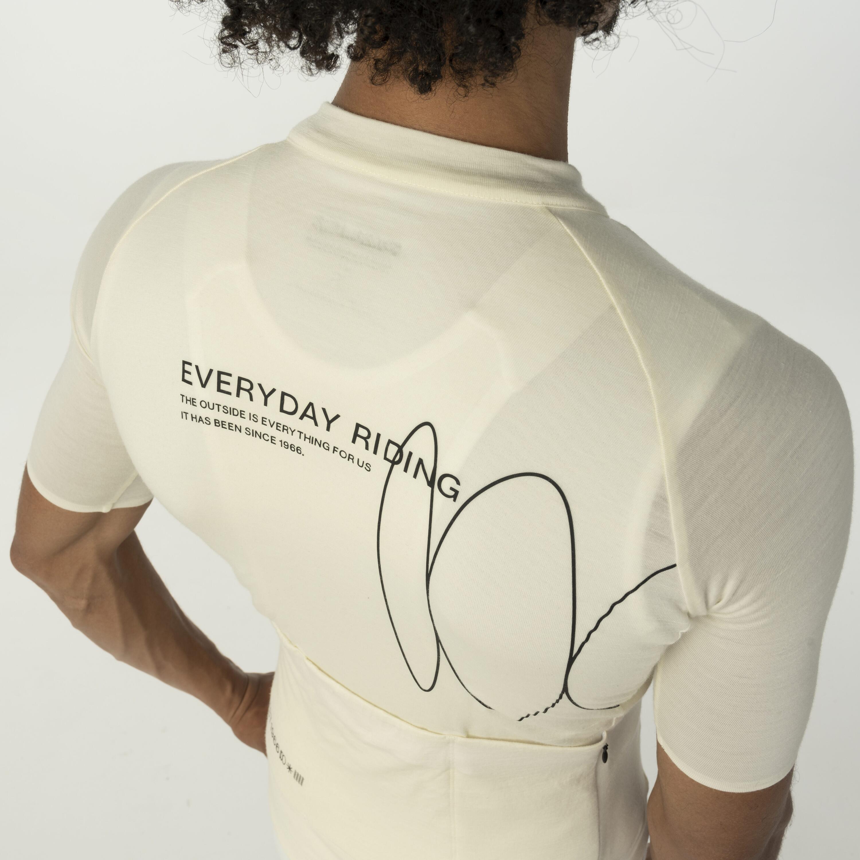 Undyed Merino Fietsshirt SIX6 Heren | Decathlon