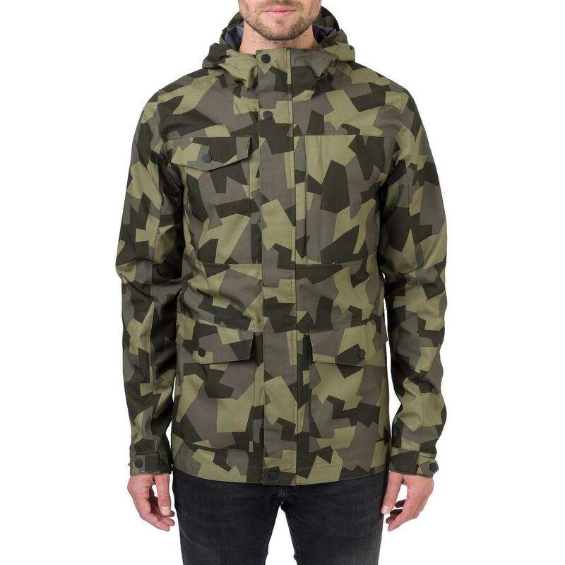 Pocket Rain Jacket Men Light Blue AGU - Decathlon