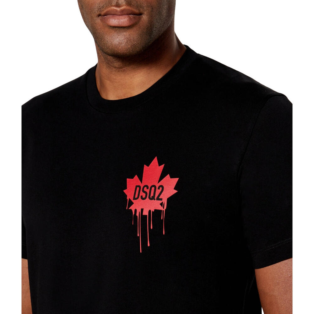 Mens Training T-Shirt Iconic Style Small Dripping Maple Leaf Logo ...