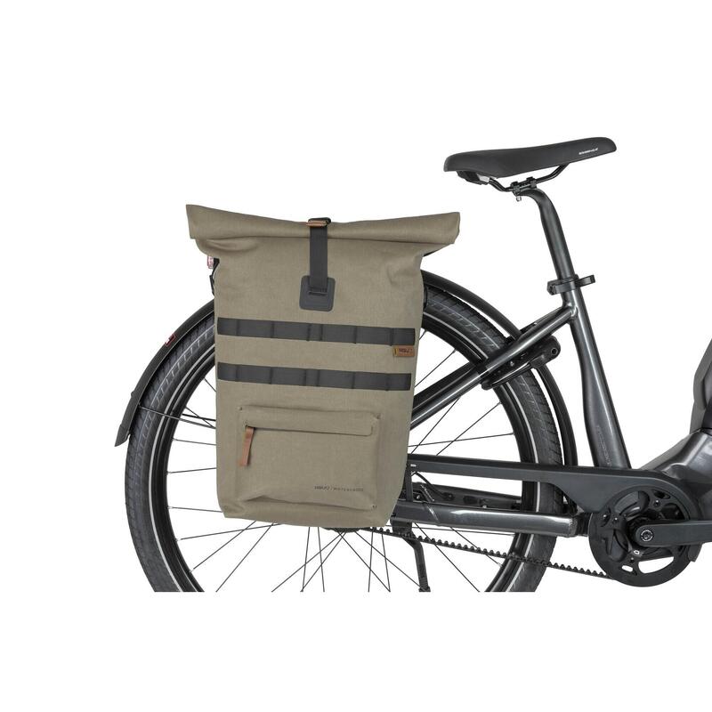 Convoy Single Bike Bag Urban Click'nGo Green AGU - Decathlon