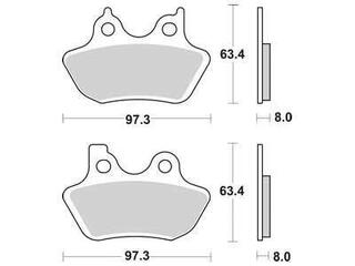 Trw remblokken mcb 777 brake pad mcb 777 sv sintered metal | Decathlon