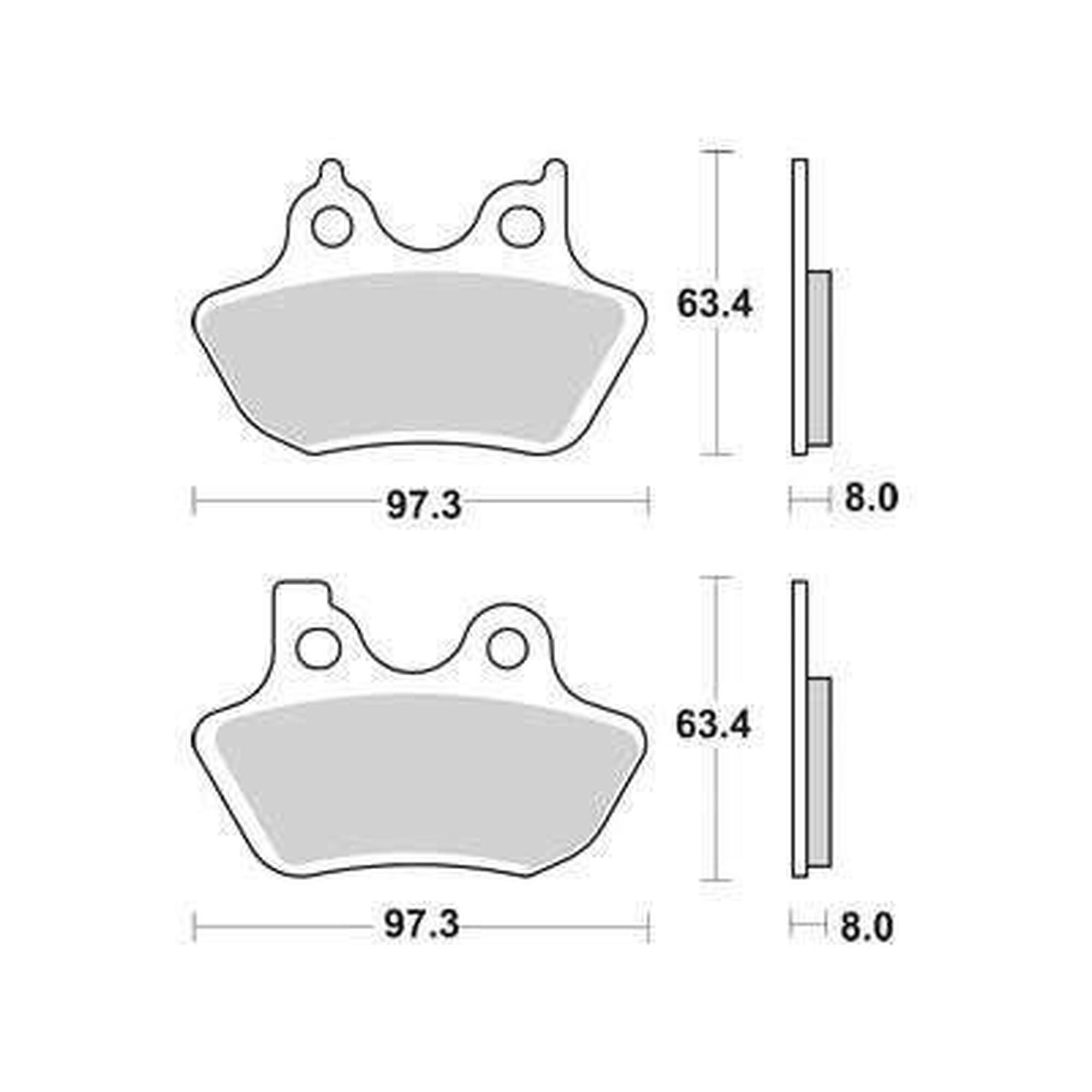 Trw remblokken mcb 777 brake pad mcb 777 sv sintered metal ÉCOLOGIE ...