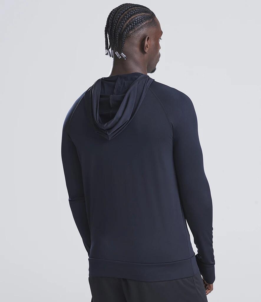 AWDis Cool Men’s Contrast Zoodie Full Zip Training Hoodie - Black ...