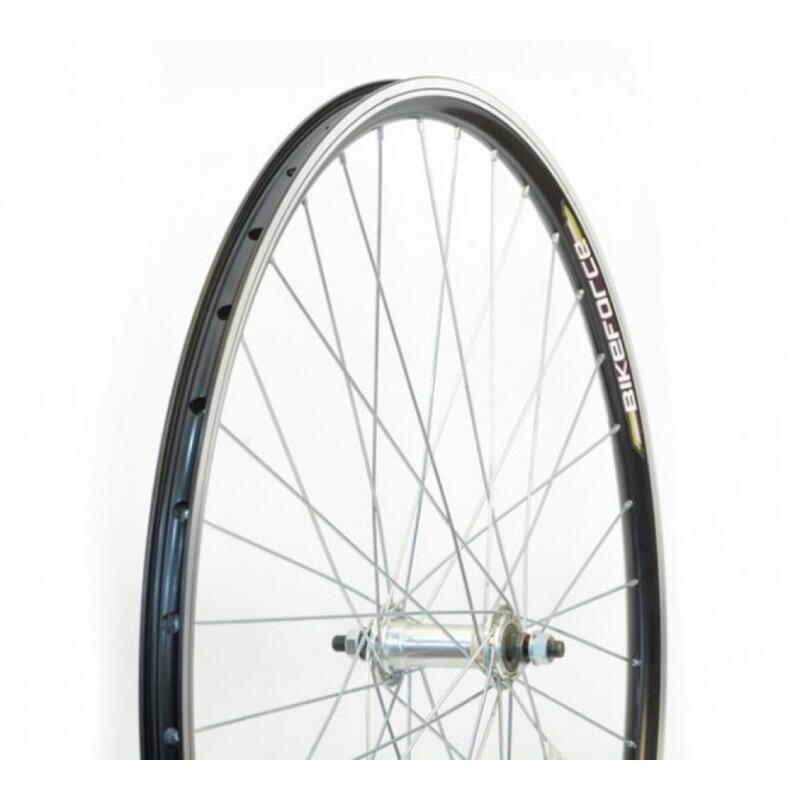 BIKEFORCE - Roată față Bikeforce 26x1.75 V-Brake 36H aluminiu Quick Release | Decathlon