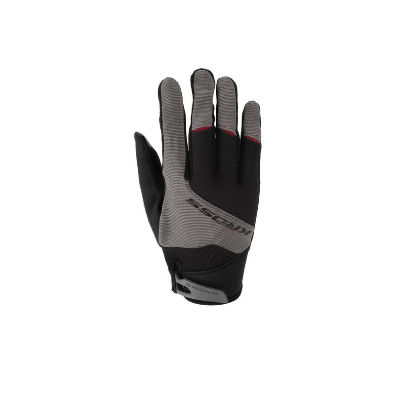 ROCKER - Mănuși enduro KROSS Rocker, gri/negru, L | Decathlon