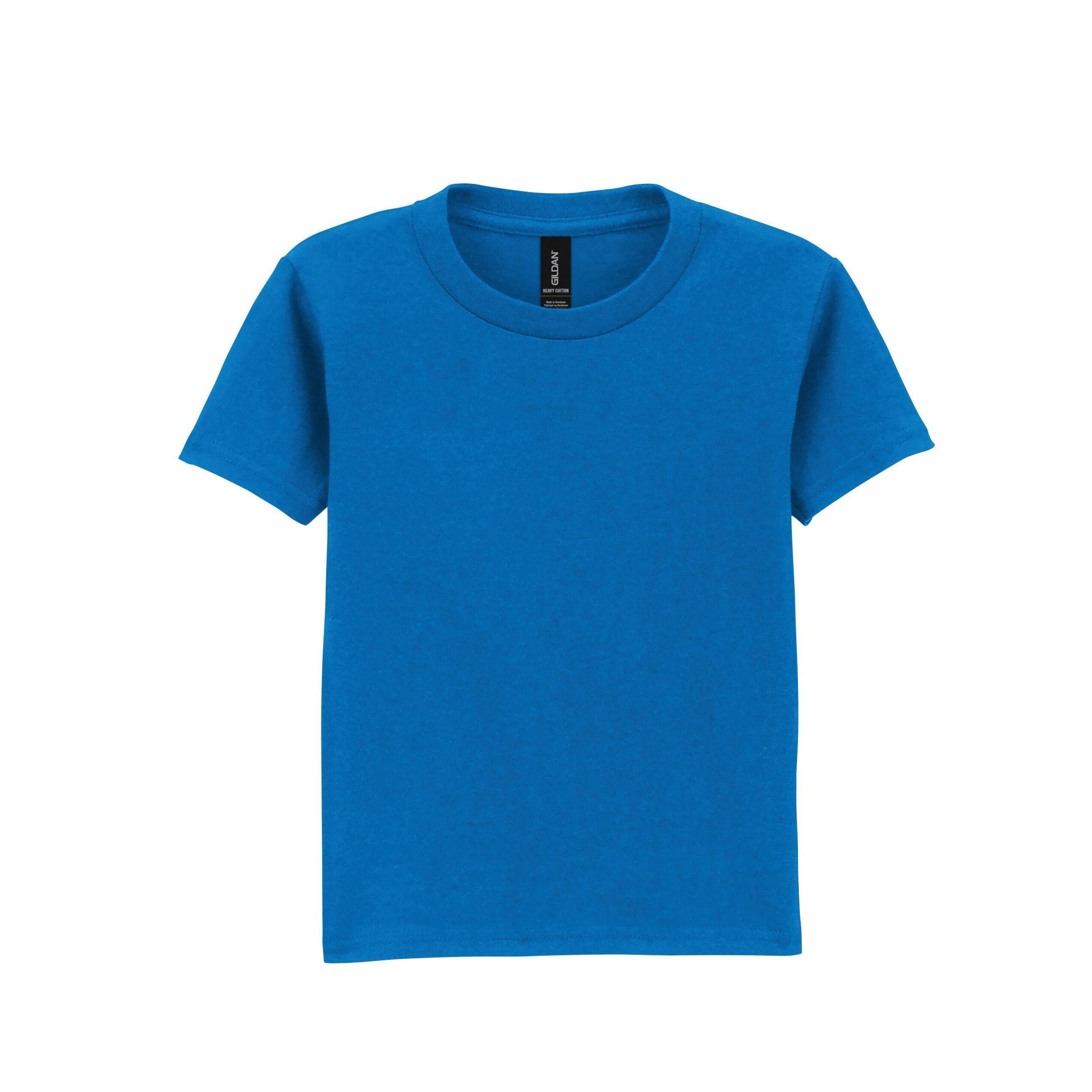 Childrens/Kids Cotton Heavy TShirt (Royal Blue) | Decathlon