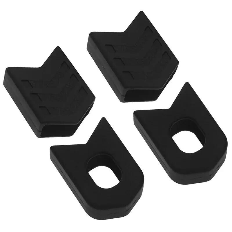 Universele mtb crankbeschermers set 4 stuks zwart | Decathlon