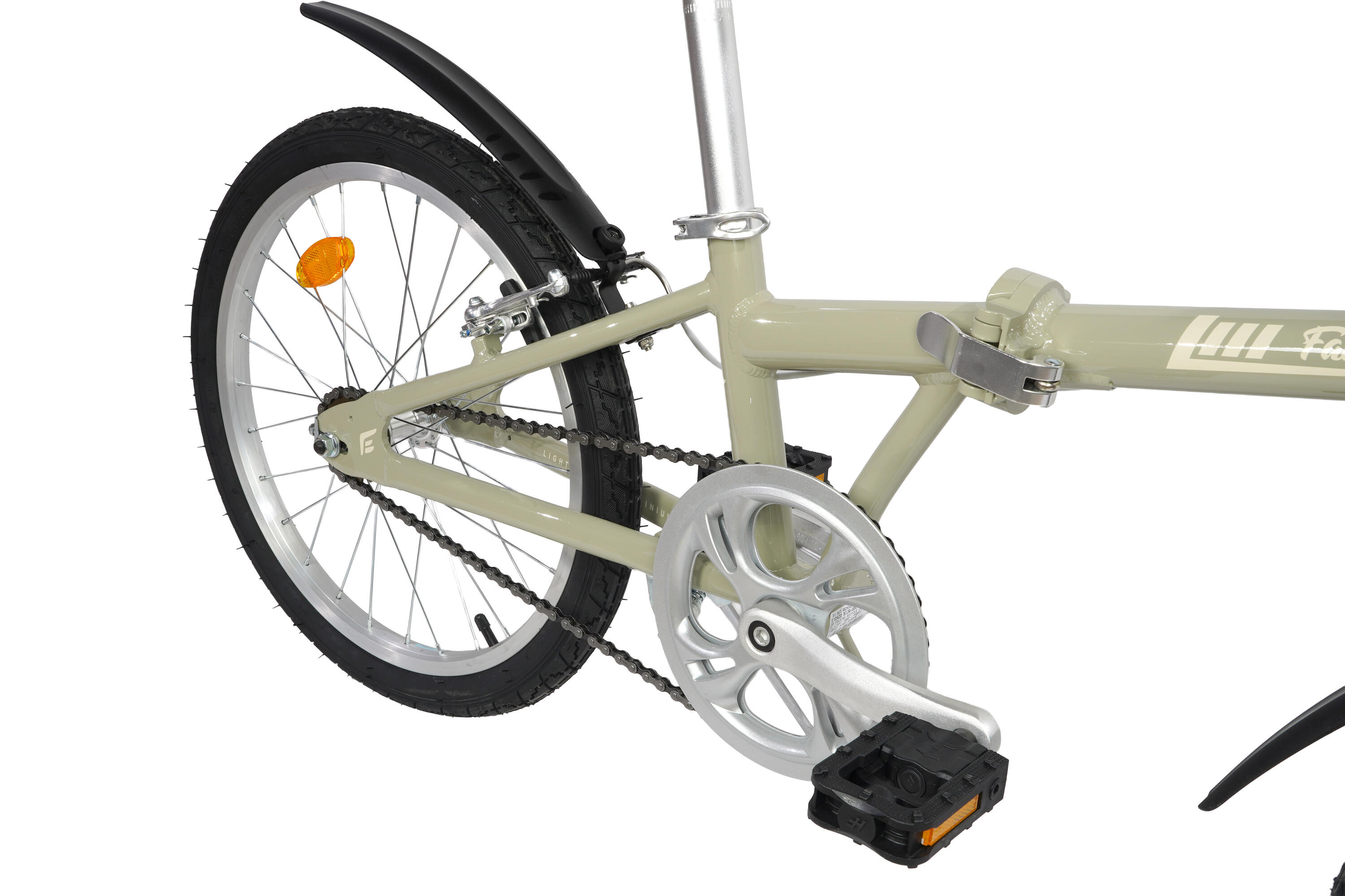 Folding - Vélo pliant Aluminium 20" Beige FABRICBIKE | Decathlon