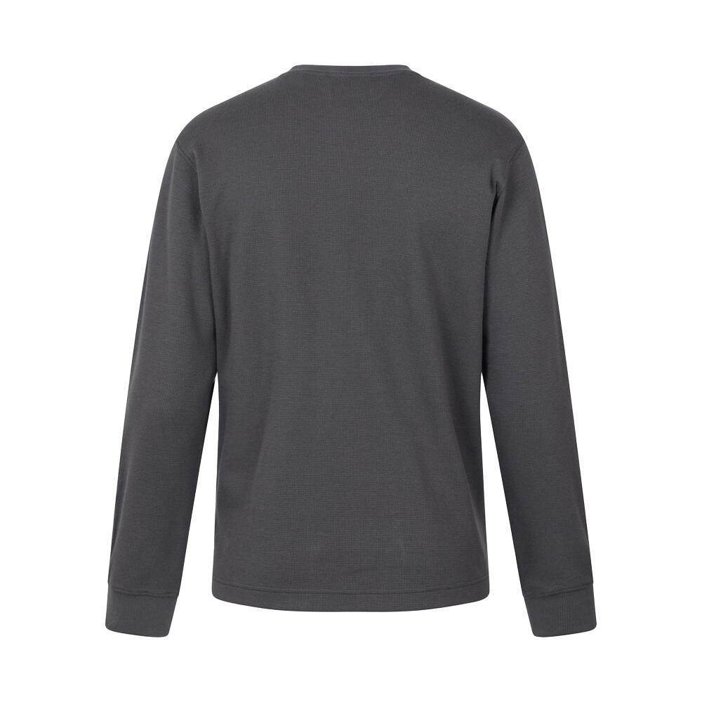 Mens Tillsbury Textured Waffle Crew Neck LongSleeved Sweatshirt ...