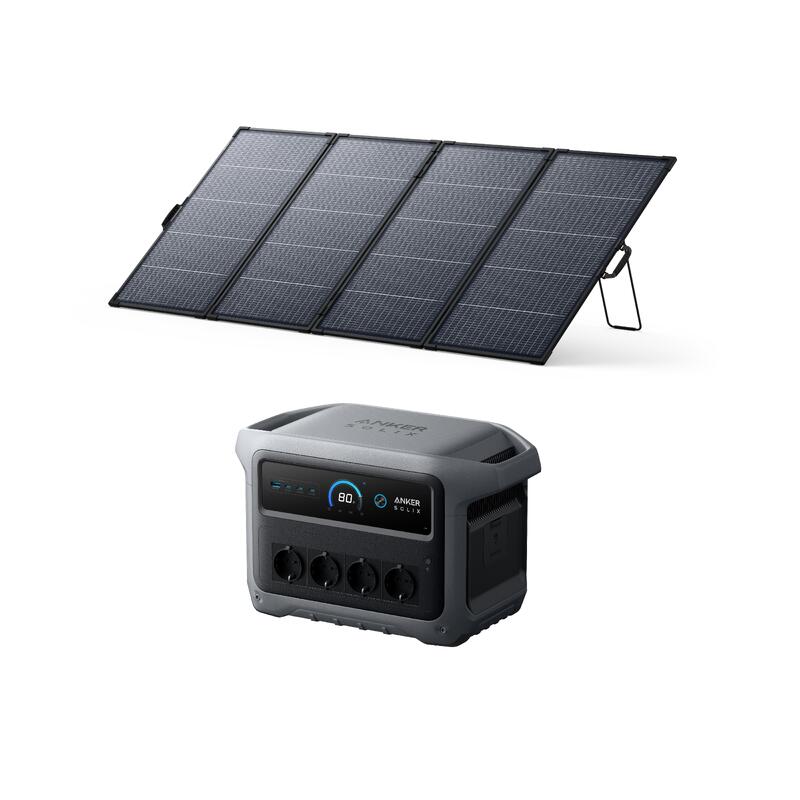 ANKER - Kit stație de alimentare Anker SOLIX C1000X Gen 2 cu panou ...
