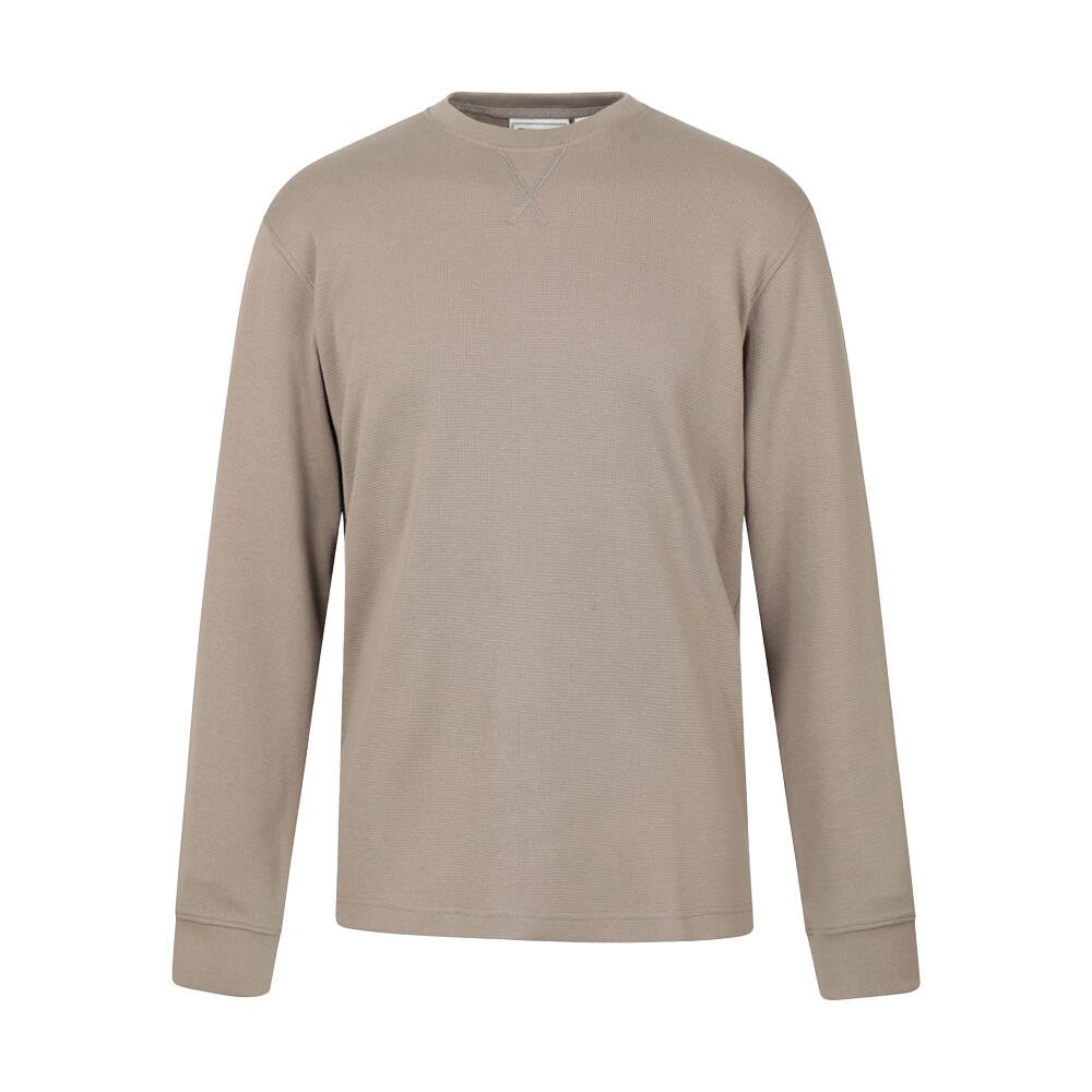Mens Tillsbury Textured Waffle Crew Neck LongSleeved Sweatshirt ...