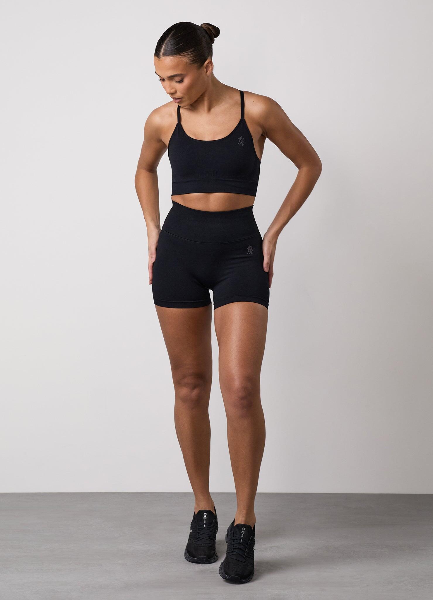 Women's Sculpt Seamless 3" Shorts Gym Fitness Sports Bottoms - Black ...
