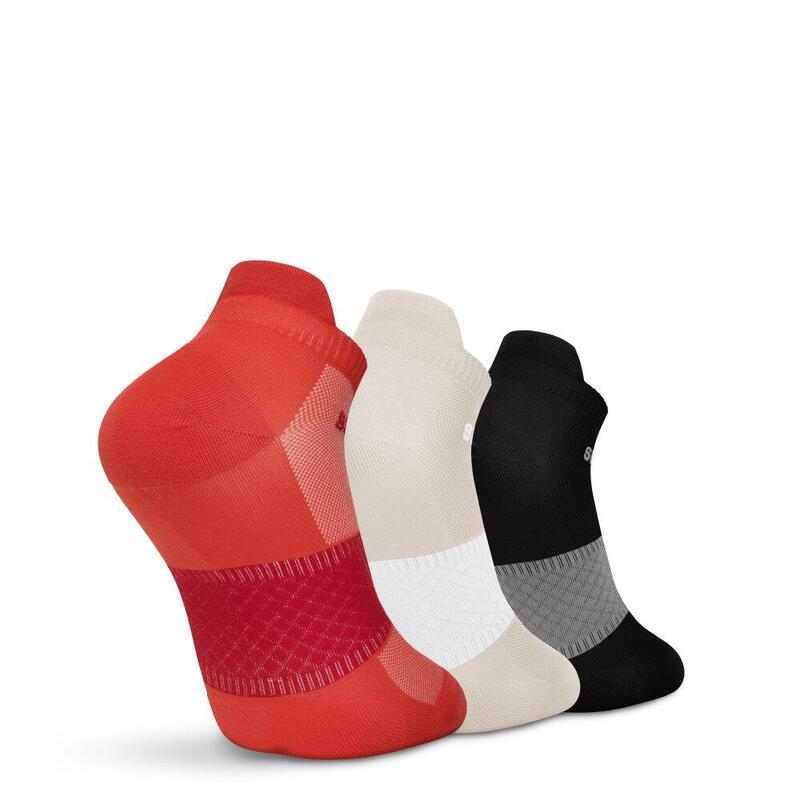 Lot de 3 de chaussettes basses de running Fitness Homme et Femme Helix ...