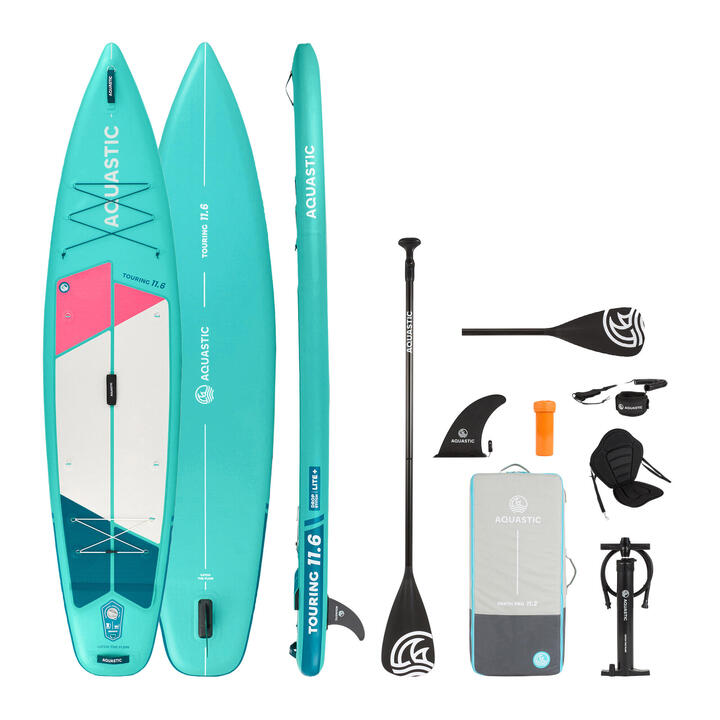 Deska SUP AQUASTIC Touring 11'6" Zestaw z siedziskiem AQUASTIC | Decathlon