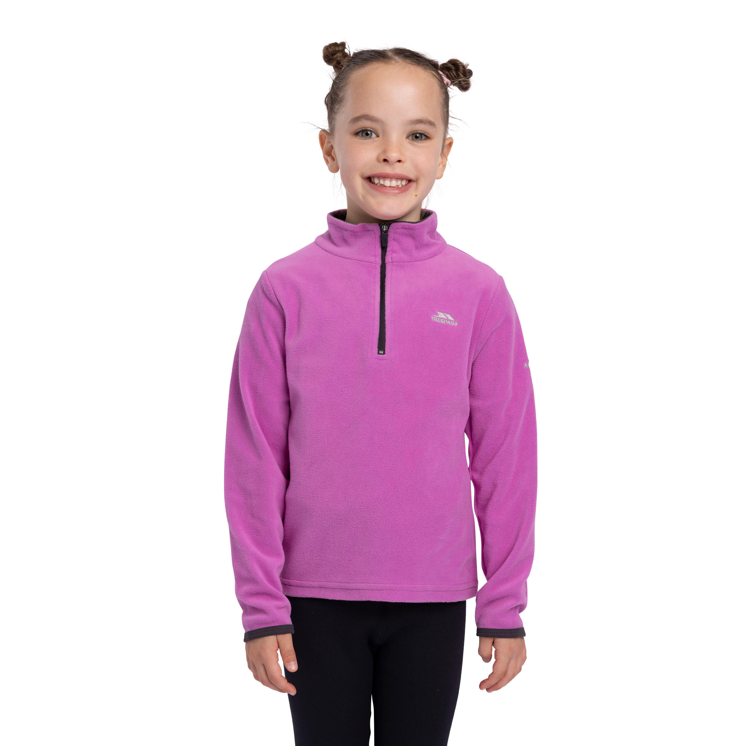 Girls Casual Pullover Soft Touch Microfleece 1/2 Zip Fleece Top - Sybil ...
