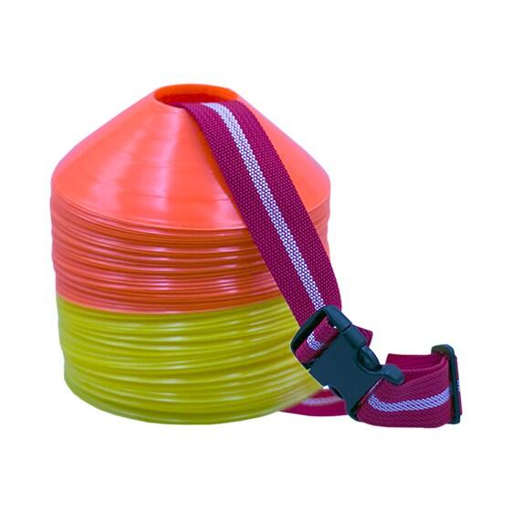 Flexible training cone - grey and fluorescent orange - Decathlon