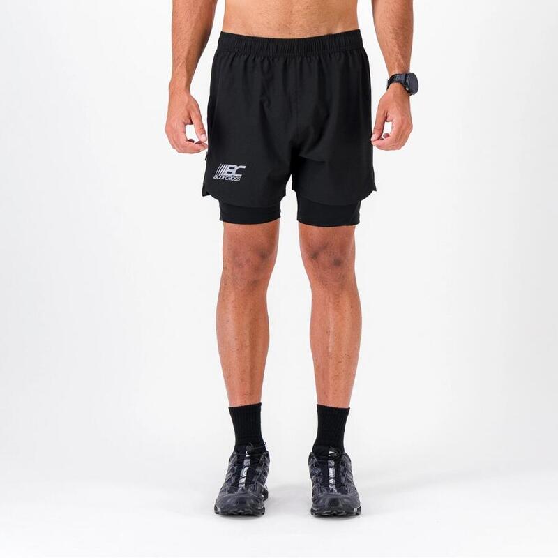 Short/Cuissard Homme Trail-Running ZIPRUN SHORT 3 IN 1 BODYCROSS ...