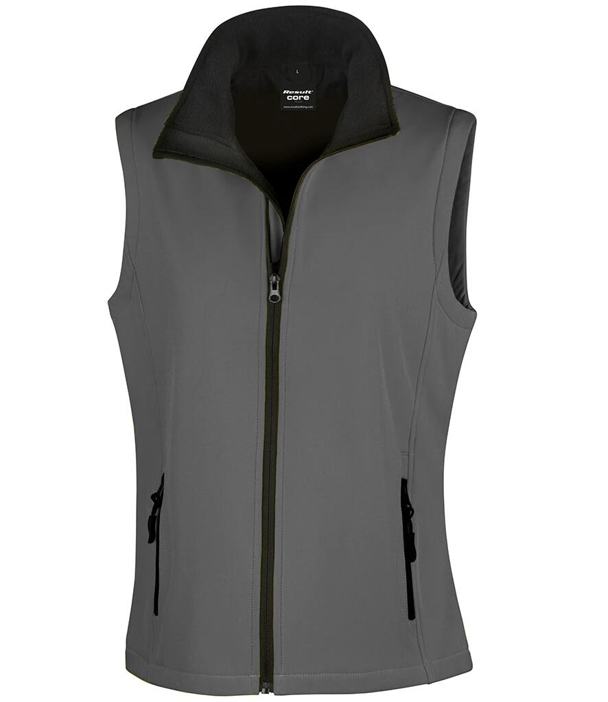 Result Core Ladies Printable Soft Shell Bodywarmer - Royal Blue | Decathlon