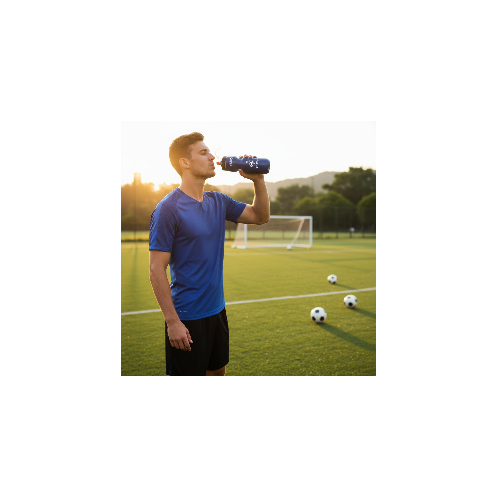 Gourde de sport Fédération Française de Football - plastique-600 ml ...
