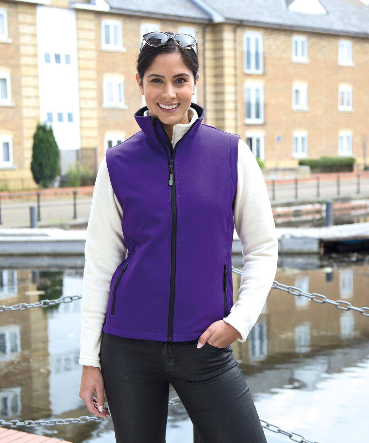 Result Core Ladies Printable Soft Shell Bodywarmer - PURPLE | Decathlon