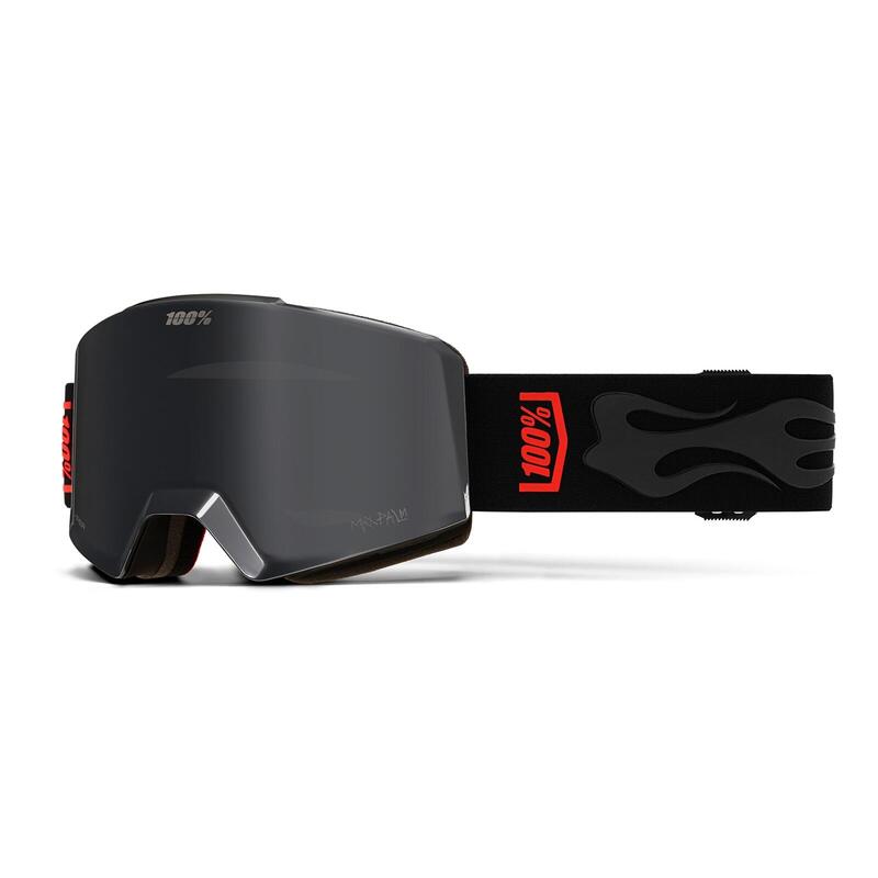 Skibrille Snow Goggle NORG HiPER, Max Palm - Mirror Black Lens 100% ...