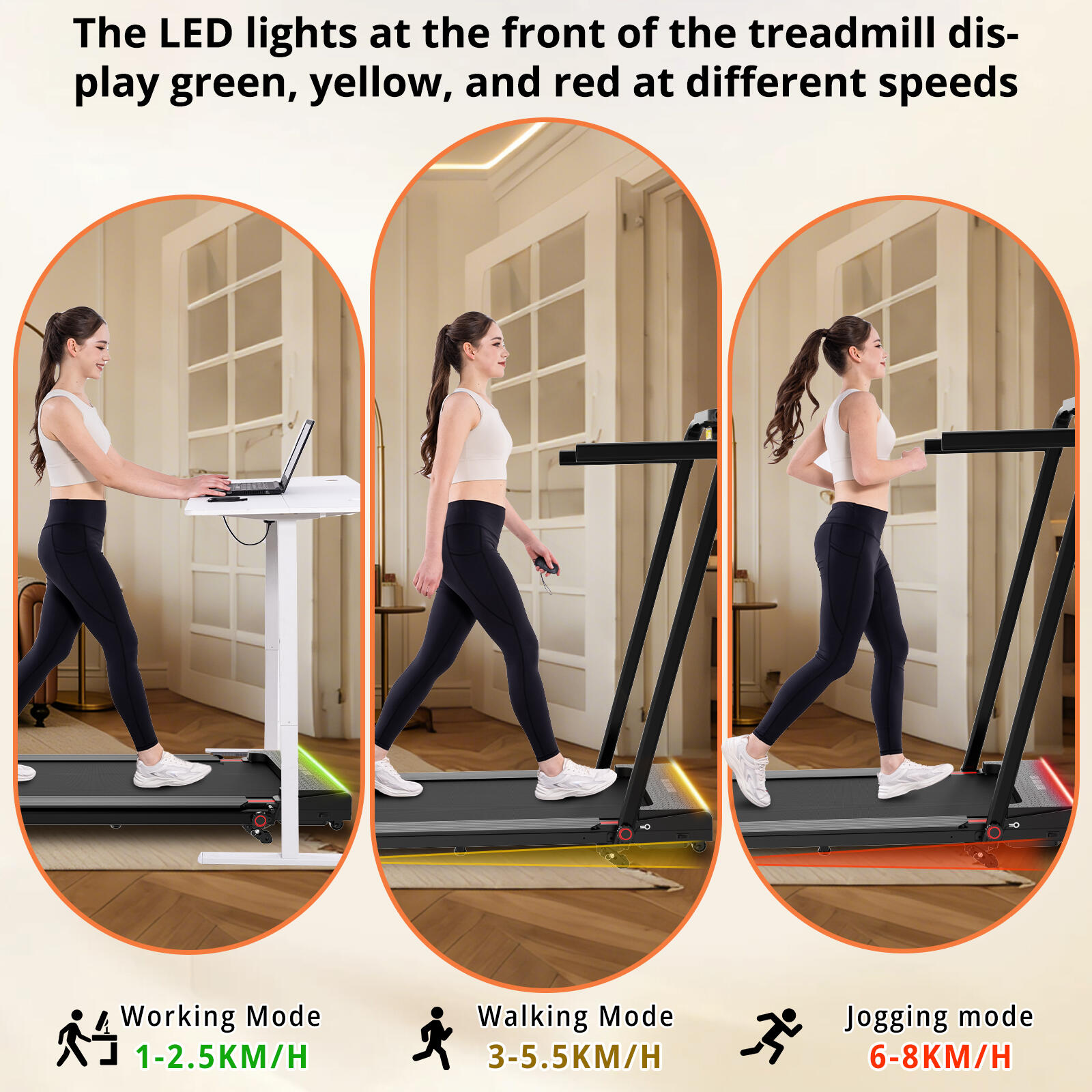 Opvouwbare loopband - ZX2S - 13,41% helling - 3 standen - 1400W - 8 km ...