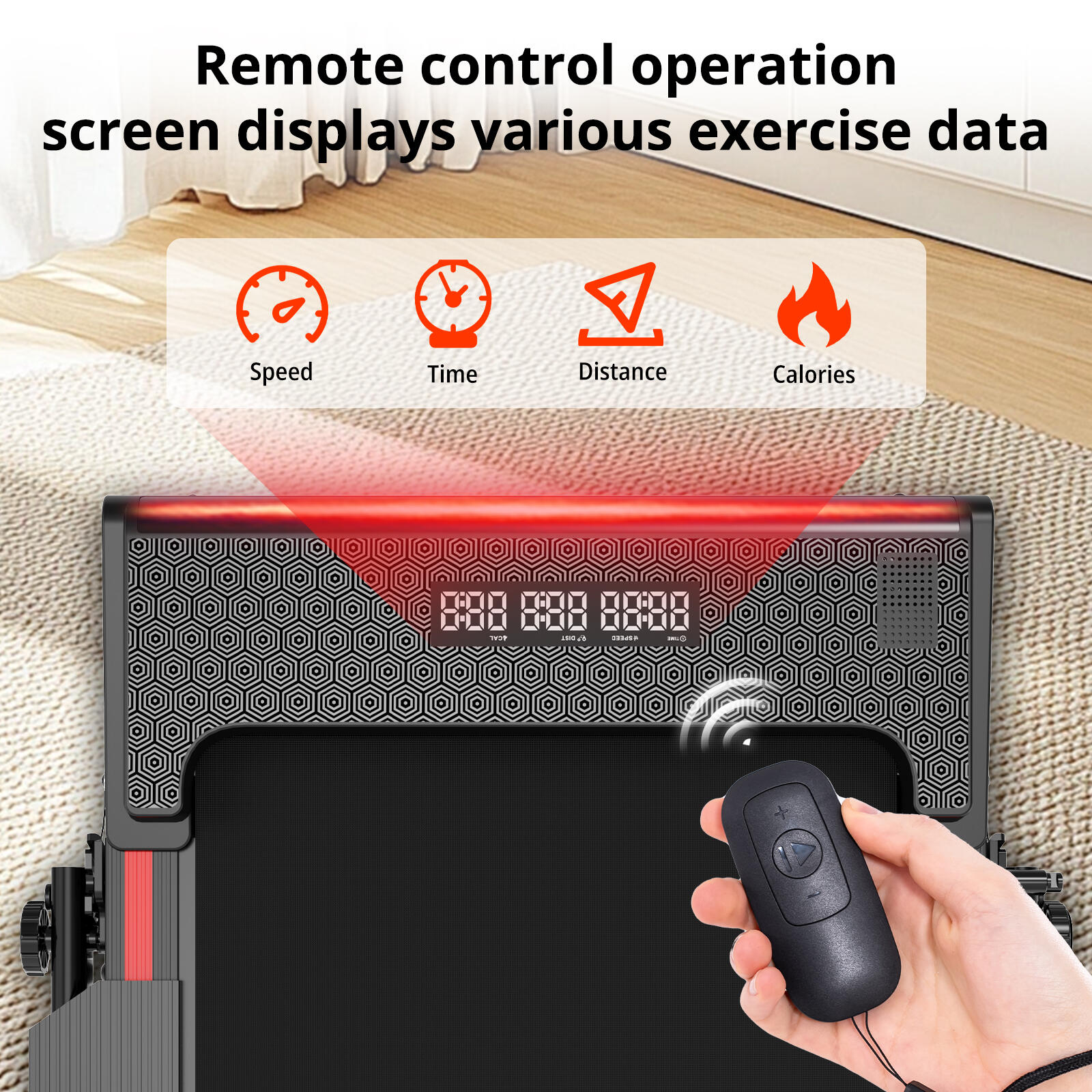 Tapis de Course Pliable-ZX2S-Inclinaison 13.41%-3 Positions-1400W-8 km ...