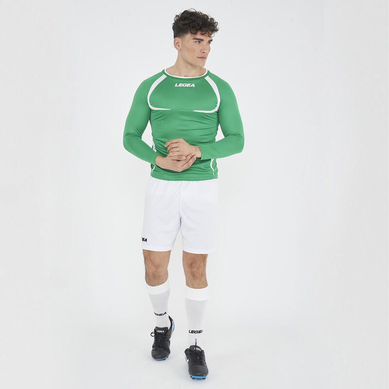 LEGEA - Barbati Running Tricou Traspirant Taipei ML Alb-Rosu | Decathlon