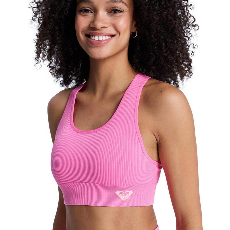 Brassière de sport CHILLOUT SEAMLESS WASHED Vert Femme ROXY | Decathlon