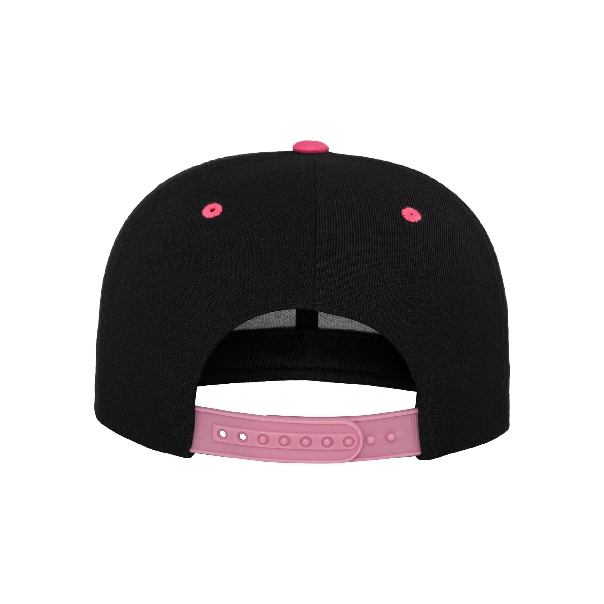 Classic Two Tone Cap (Black/Neon Pink) | Decathlon