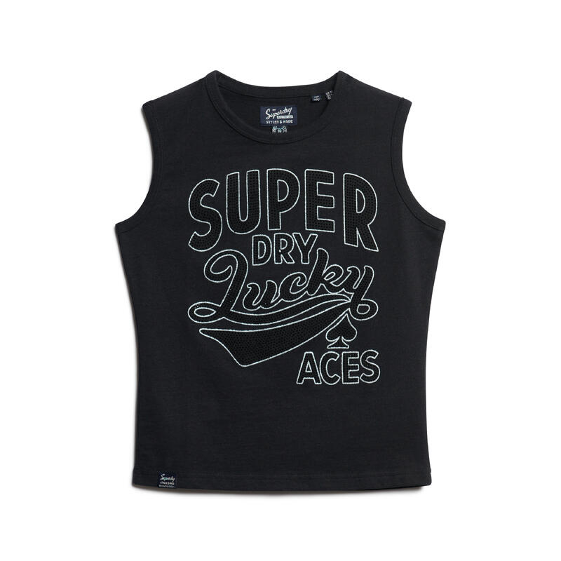 Damski wąski tank top Superdry Retro SUPERDRY | Decathlon