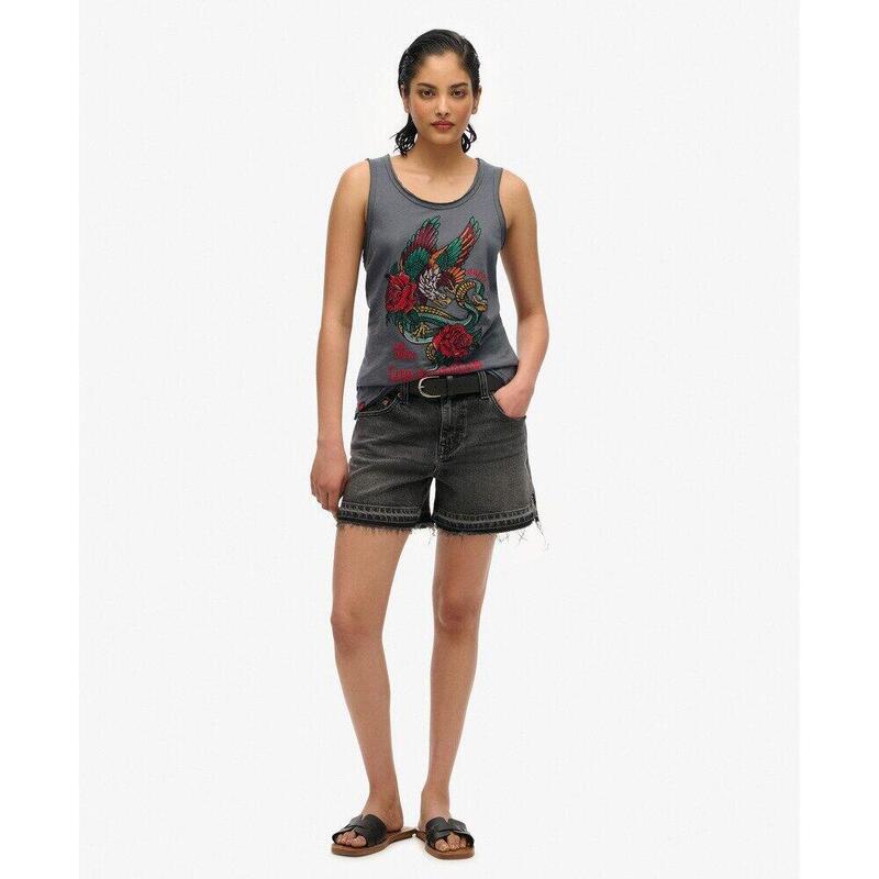Débardeur à encolure dégagée femme Superdry Neo Trad Tattoo SUPERDRY ...