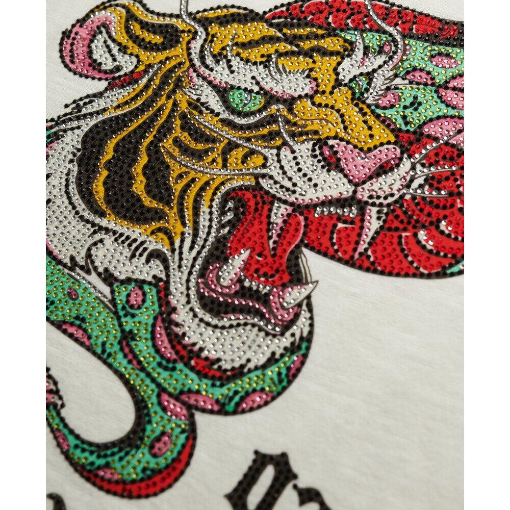 Dames tanktop met een diepe halslijn Superdry Neo Trad Tattoo | Decathlon