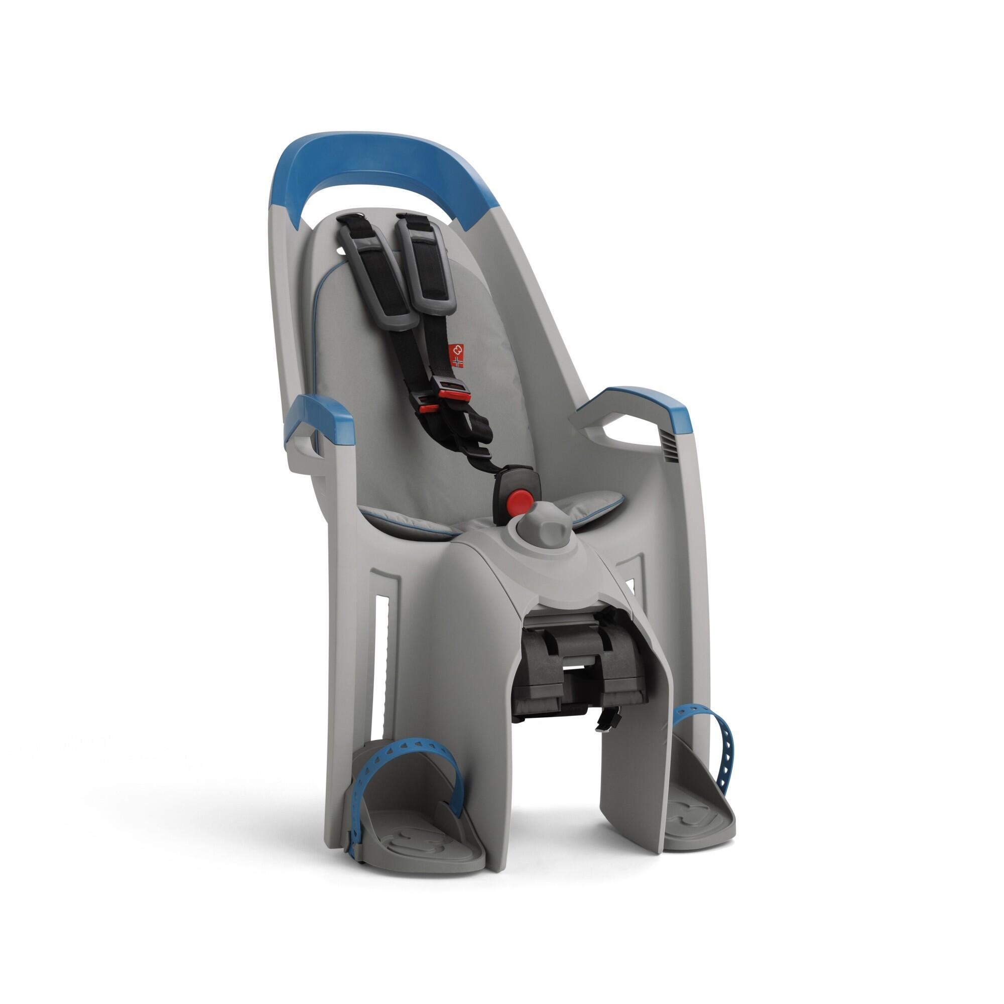Amaze Child Bike Seat with Carrier Adapter Grey/Blue | Decathlon