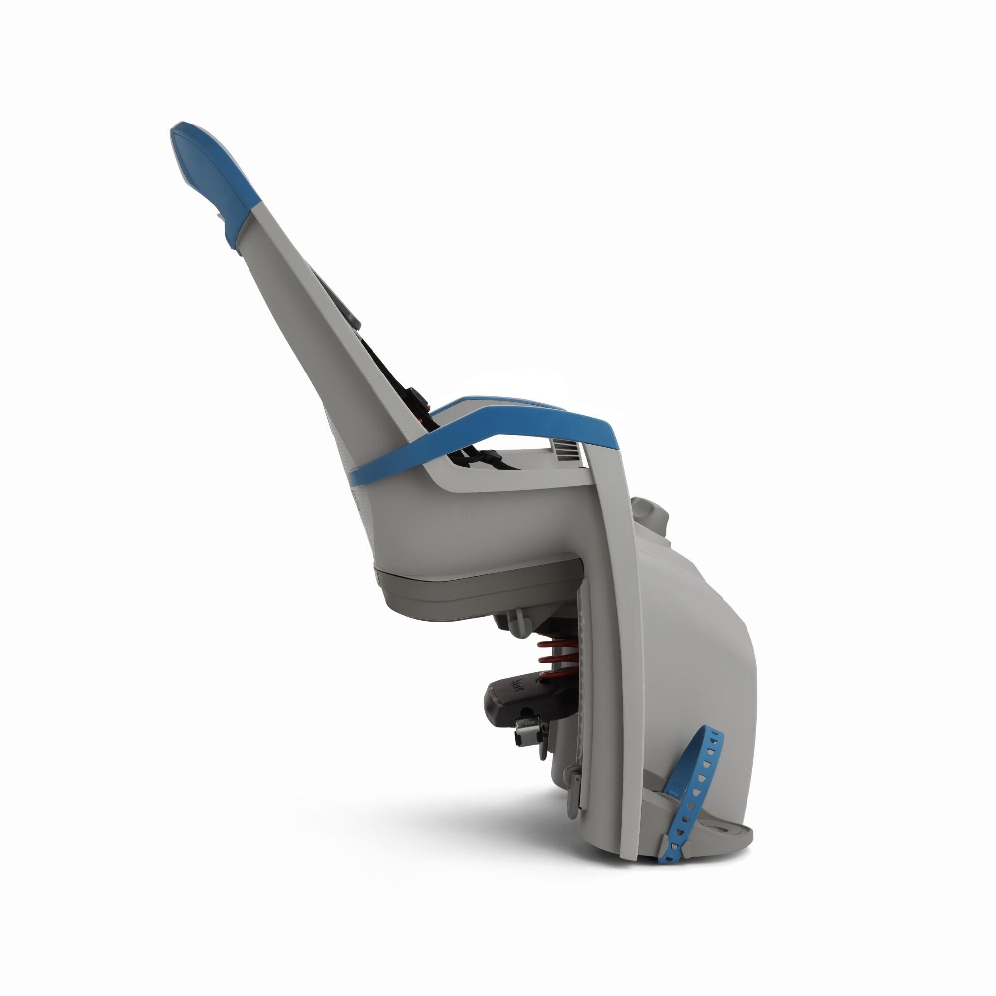 Amaze Child Bike Seat with Carrier Adapter Grey/Blue | Decathlon