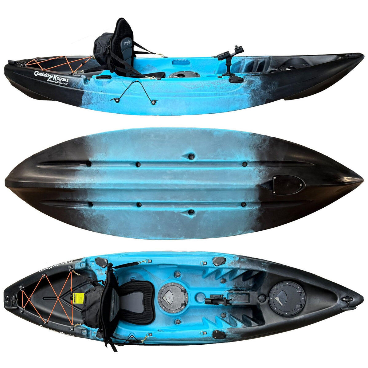 Cambridge Kayak Zander Single sit on top kayak Blue Black Fade | Decathlon