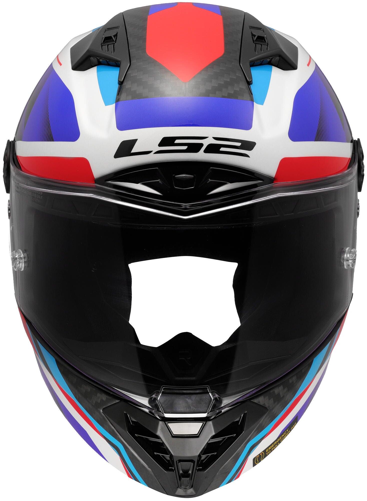 LS2 FF805 Thunder Carbon GP Full-Face Helmet — Blue/Red. L2S | Decathlon