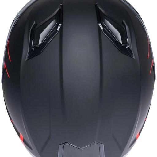 SPEC-X SX-82.03/R2 Full-Face Stinger Helmet — Black Matt/Red, Size S ...