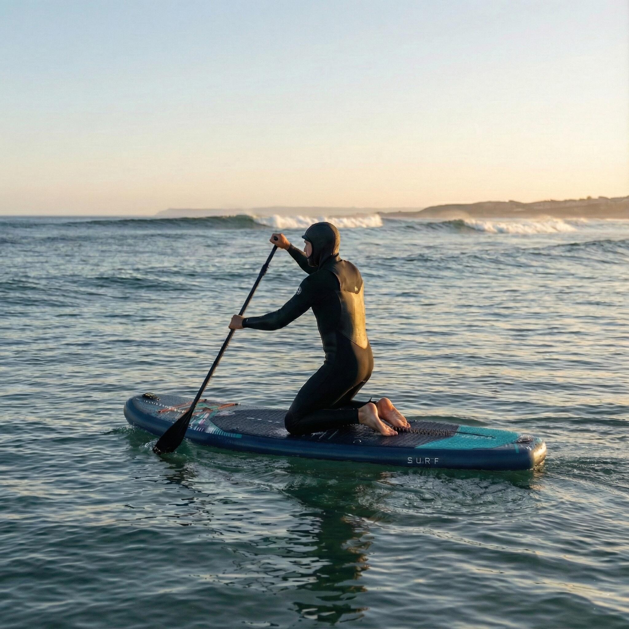 Surf 3.0 SUP Inflatable Paddleboard | 8'6ft | Ice Blue | Decathlon