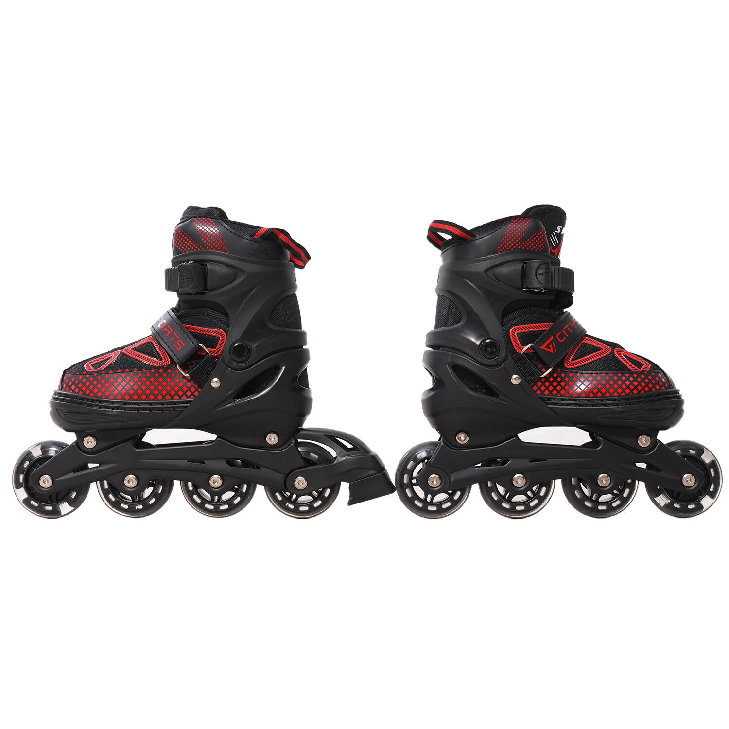 Rollers en Ligne CITYSPORTS LB8 35-38 Noir Roues Lumineuses CITYSPORTS ...