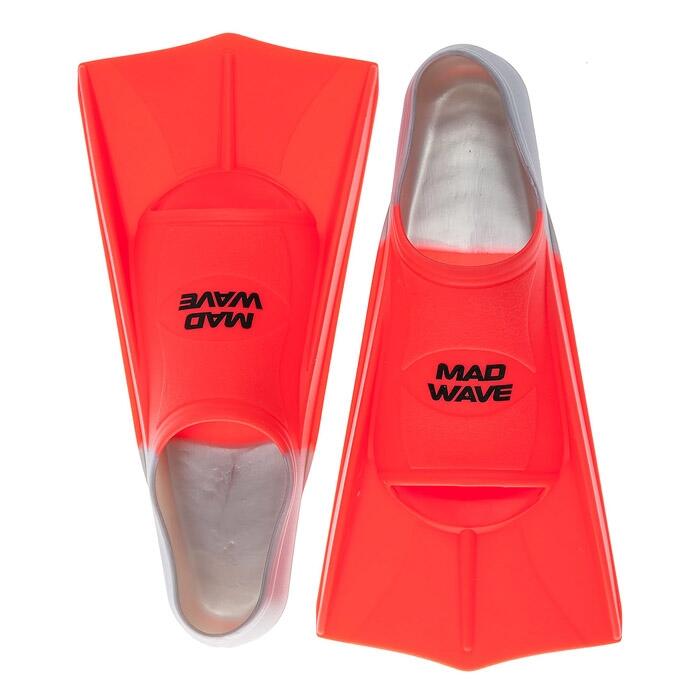 Mad Wave Short Blade Training Fins - Orange - UK C12-1 / EU 31-33 ...