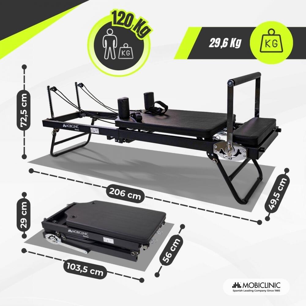 Appareil Pilates Reformer Pliable et compact Tapis antidérapants ...