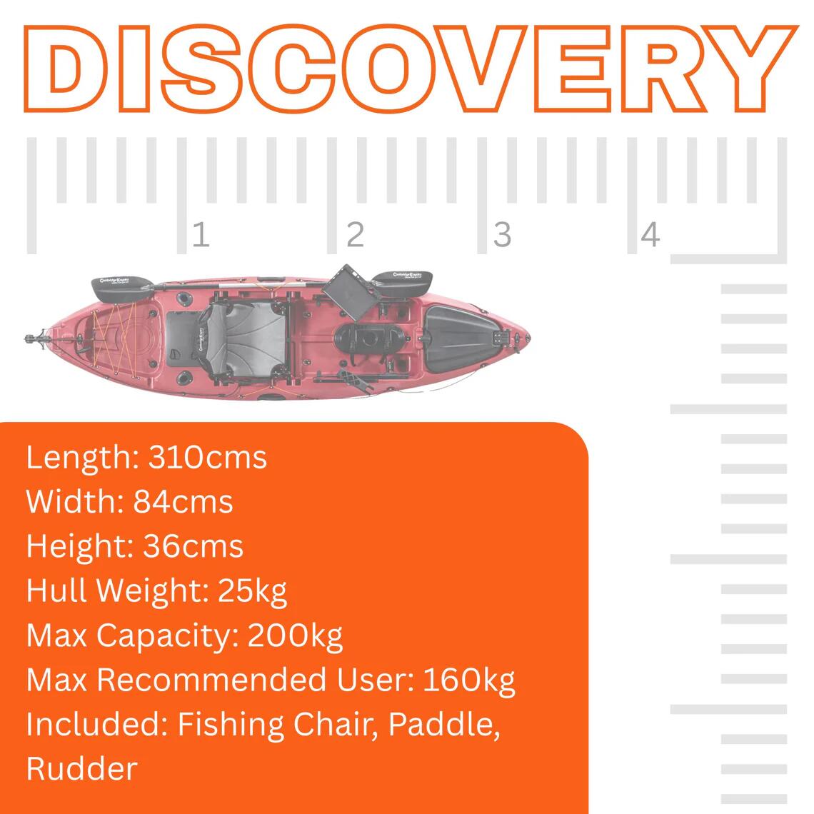 Cambridge Kayaks Discovery 10ft Pro Fishing Kayak | Decathlon