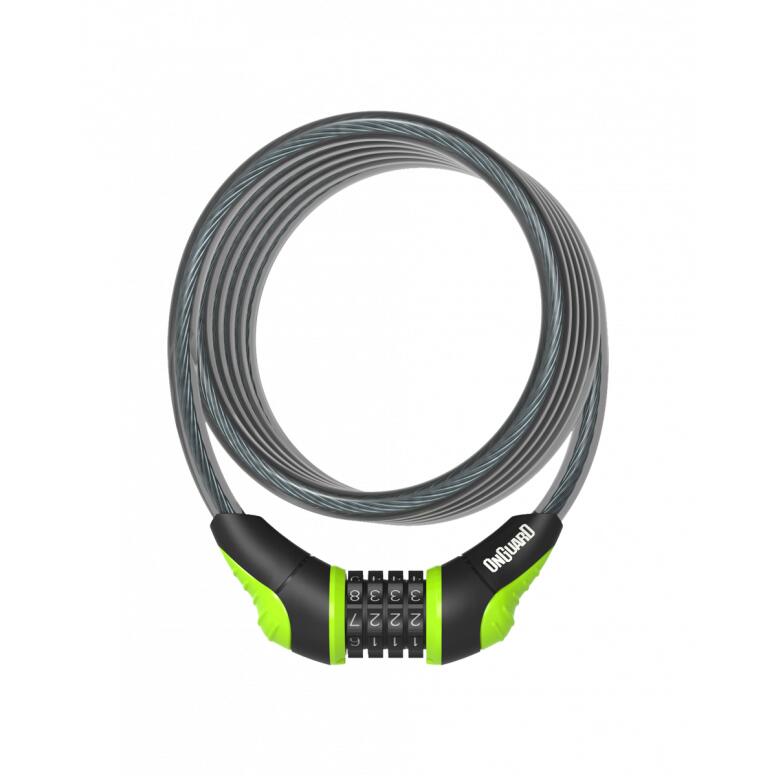OnGuard Neon Combo Coil Bike Cable Lock | Decathlon