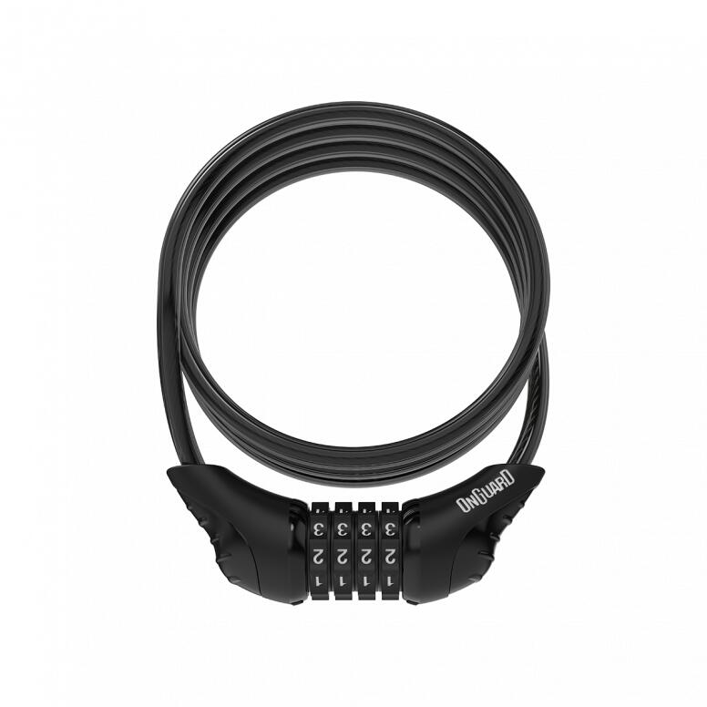 OnGuard Neon Combo Coil Bike Cable Lock | Decathlon
